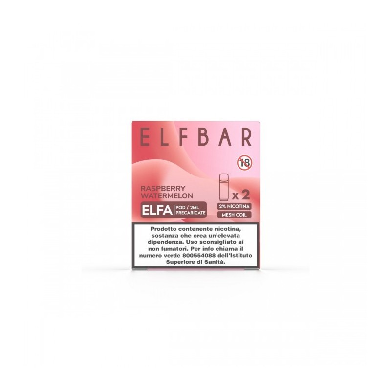 ELFBAR ELFA 2ML PREFILLED POD RASPBERRY WATERMELON 20